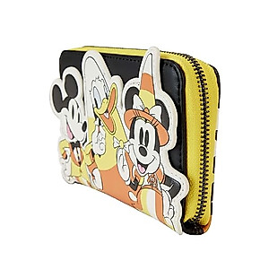Loungefly Disney Mickey and Friends Candy Corn Zip Around Wallet
