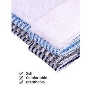 Geyoga Newborn Baby Boy Hat Newborn Beanie Stripes Hat Toddler Soft Caps Infant Cotton Knit Caps for Baby Boys 0-6 Months(Cute Colors,4 Pieces)