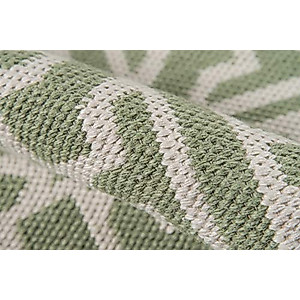 Madcap Cottage Palm Beach Lake Trail Area, Indoor Outdoor Rug, 2' X 3', Green
