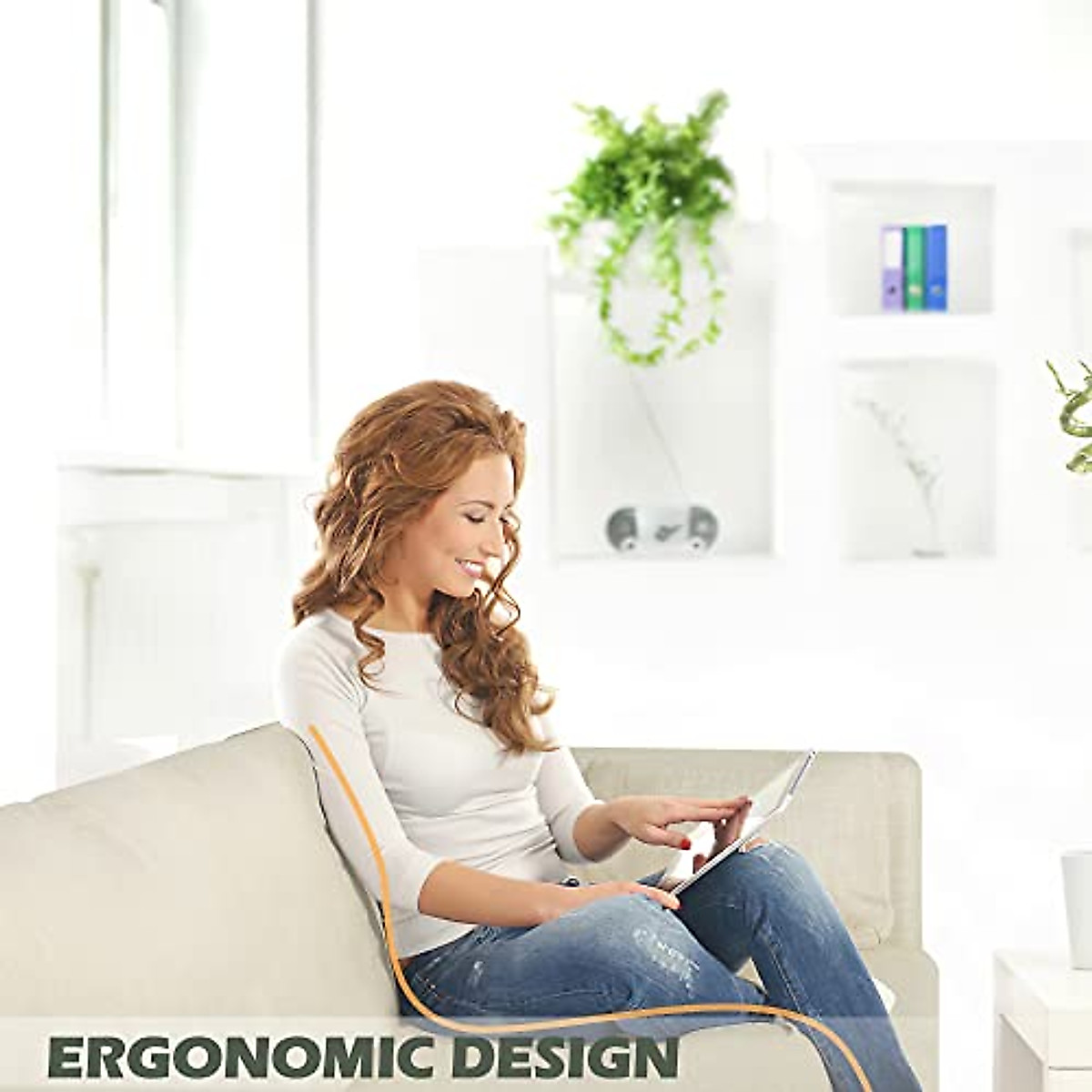 LINLUX 70'' Modern Upholstered Sofa Couch 3 Seater Couches for Living Room Sectional Sofas w/3 Pillows and Iron Legs, Linen Fabric Couch for Small Spaces,Bedroom,Apartment,Dorm,Office,Light Beige