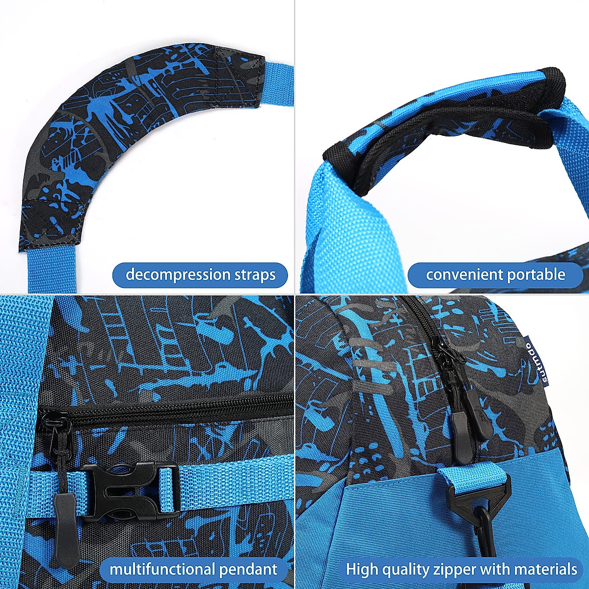 Stumdo Kids Overnighter Duffel Bags for kids, Carry-On Size & Ideal for School Practice or Overnight Travel Weekender Tote for Travel Gym Sport bag for Boys & Girls (11tylan)