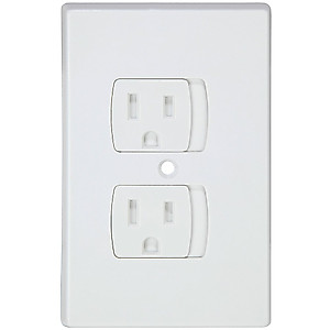 Jambini Self-Closing Baby Proof Outlet Covers Baby Proofing - An Alternative To Plug Covers for Electrical Outlets and Outlet Protectors (3 pack)