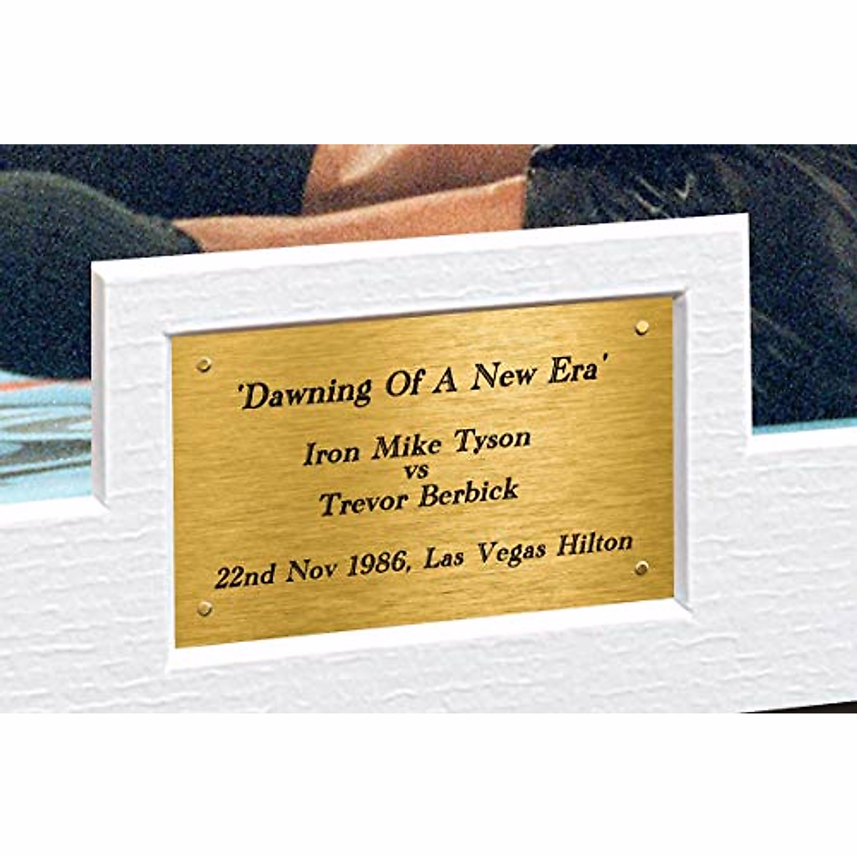 Large A3+ Print Mike Tyson vs Trevor Berbick 'DAWNING OF A NEW ERA' 12x8 A4 Autographed Signed Photo Photograph Picture Frame Boxing Gift 1
