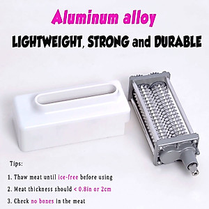 [UPGRADE] Meat Tenderizer Attachment for All KitchenAid Household Stand Mixers- Mixers Accesssories [No More Jams,No More Break,Easier to clean]