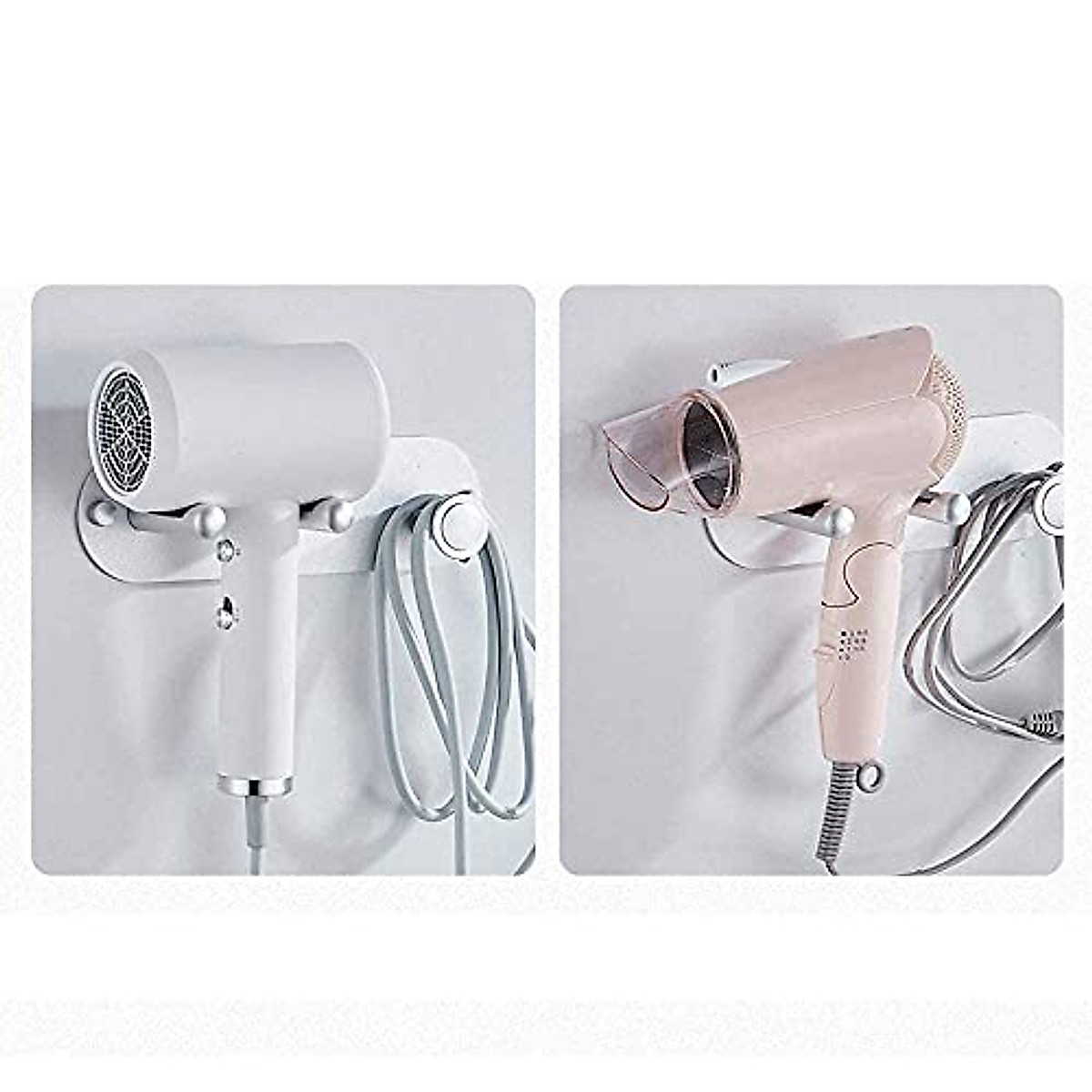 WANLIAN Hair Dryer Holder Wall Mount, Bathroom Hair Care Styling Tools Organizer Hanger,Bathroom Storage Rack