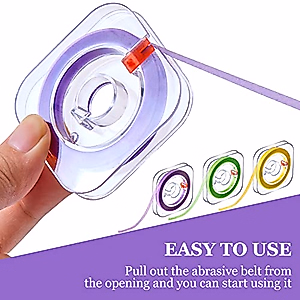 3 Rolls 4mm x 6m Dental Polishing Strip, Universal Kit Teeth Polisher Dental File for Chipped Teeth Polishing Kit Cleaning Tool Abrasive Tooth Sandpaper