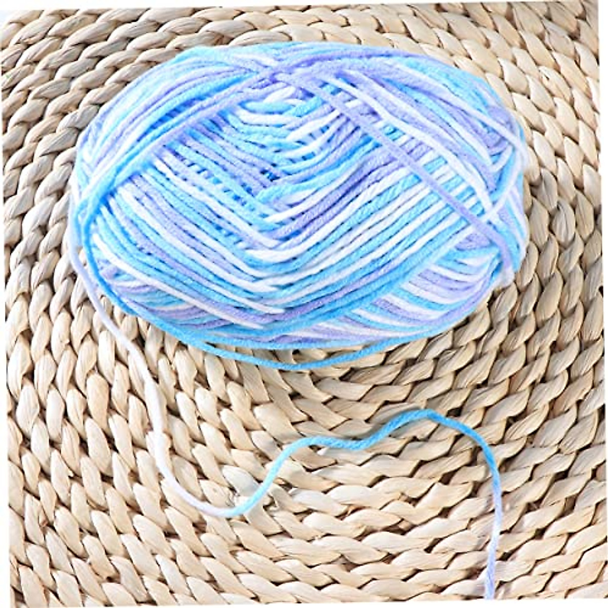 VILLCASE Knitting Yarn Soft Chunky Yarn Cotton Yarn for Crocheting Knitting Accessories Green Yellow Blue White Black red Yarn Blanket Yarn Bulky Yarn Cotton Yarn Cone Set Baby coarse Wool
