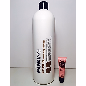 Maxima Puring Richness Nourishing Shampoo (Nourishes Dry & Treated Hair) 1000ml/33.8oz"Free Starry Sexy Kiss Lip Plumping Gloss 10 Ml"