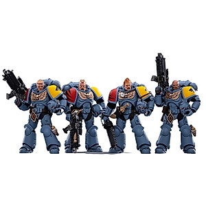 JOYTOY 1/18 Action Figure Warhammer 40,000 Space Wolves Battle Pack (Set of 4 Figures) Collection Model