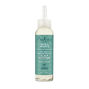 SheaMoisture Scalp Soother Oil Serum for Wig and Weave Tea Tree and Borage Seed Oil Paraben Free Scalp Treatment, 2 Ounce