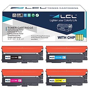 LCL Compatible Toner Cartridge Replacement for Samsung CLT-404S CLT-K404S CLT-C404S CLT-M404S CLT-Y404S SL-C430 SL-C430W SL-C480 SL-C480W SL-C480FN (4-Pack Black Cyan Yellow Magenta)