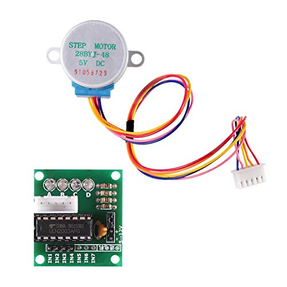 6 PCS 28BYJ-48 ULN2003 5V Stepper Motor + ULN2003 Driver Board