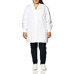 Cherokee Women's Scrubs 32" Cuffed Sleeve Lab Coat, White, Small