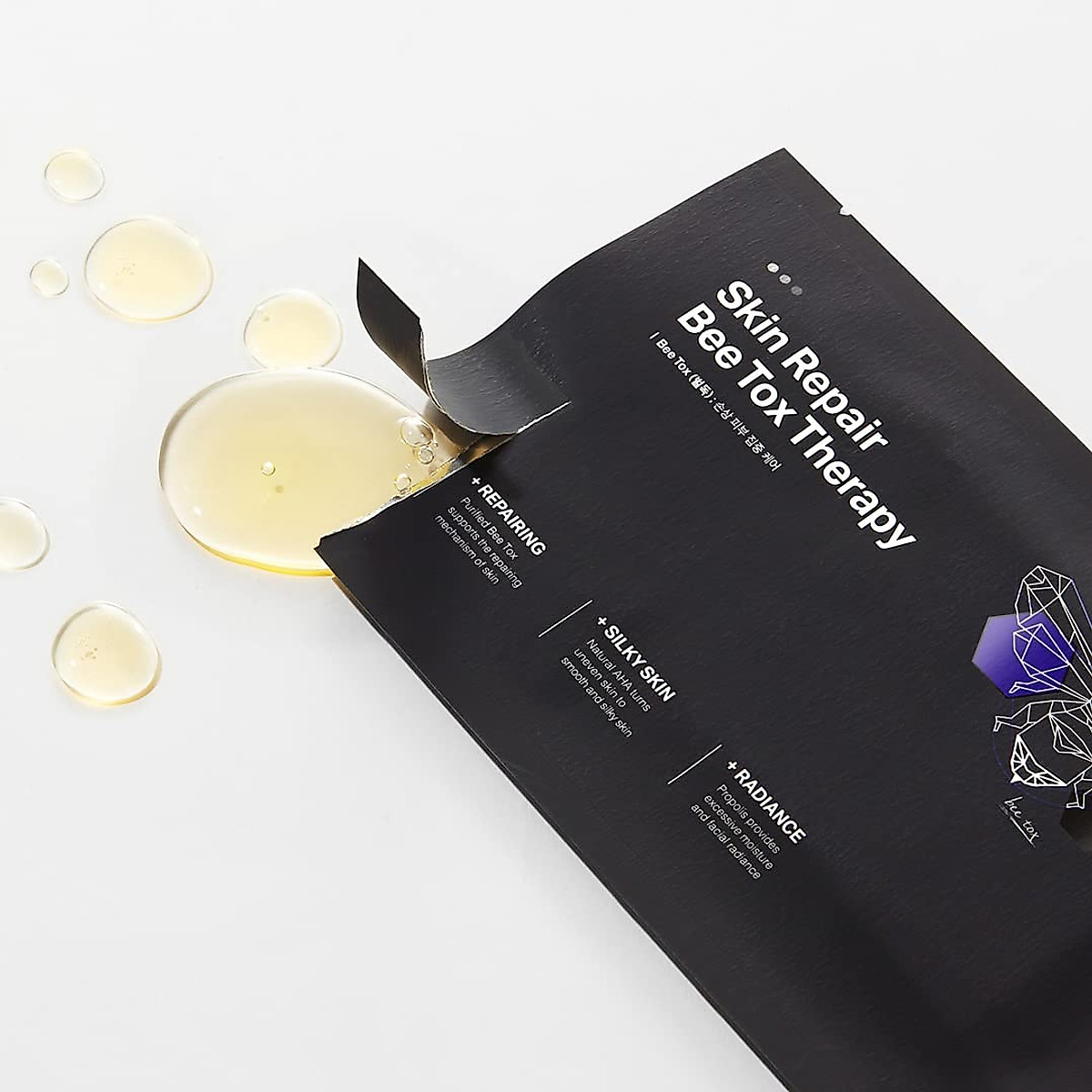 celimax Skin Repair BeeTox Therapy Sheet Mask 10EA | Skin Repairing, Exfoliating, Anti Aging, Lifting, Hydrating, Moisturizing & Soothing, Collagen, Korean Face Masks, 25ml