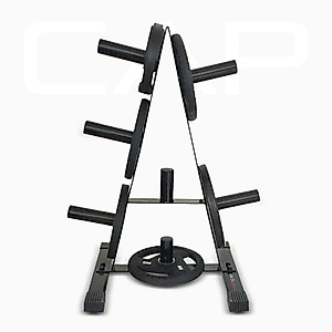 CAP Barbell Olympic 2-Inch Plate Stand, Black (RK-2AJ)