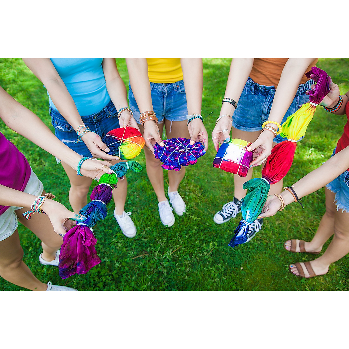 Tulip One-Step Tie-Dye Kit Extra Large Block Party 16 oz Easy Squeeze Bottles, All-in-1 Kit for Group Activity Tie-Dye, 6, Vibrant Colors