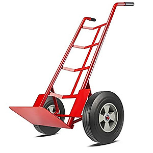 HOZEON 2 Pack 10 Inches Solid Rubber Hand Truck Wheel, 5/8 Inch Axle Size, Universal Replacement Tire for Hand Truck, Hand Truck Replacement Wheels for Cart, Hand Truck, Wagons, 330 lb Load Capacity