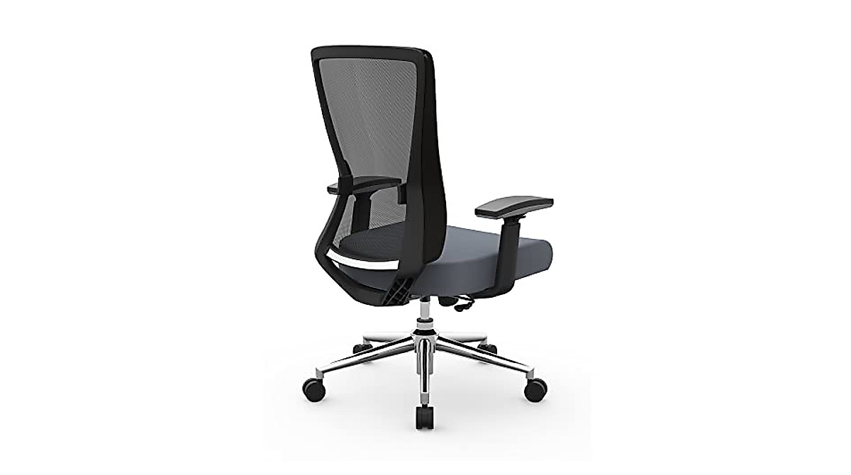 Realspace Levari Mesh/Vegan Leather Office Chair – Comfortable & Adjustable