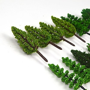 70pcs Mini Model Trees Model Train Scenery Mixed Miniature Trees Artificial Wargame Trees Model Railroad Scenery Diorama Supplies Scenery Landscape