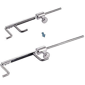 Liyafy Violin Luthier Install Repair Tool Kit Sound Post Gauge & Retriever Clip & Setter Silver