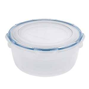 LocknLock Easy Essentials Food Storage lids/Airtight containers/Stackable, BPA Free, 6 Piece, Clear