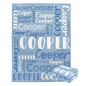 AWSWDS Personalized Name Blanket for Adult Kids Name Blanket Custom Name Blanket 3 Sizes for Valentine's Day