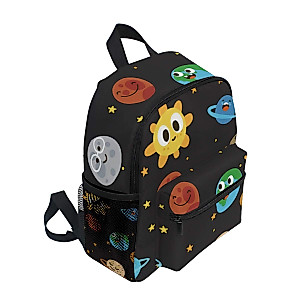 Unisex Kids Backpack Happy Planet Toddler School Bag with Reinforced Straps
