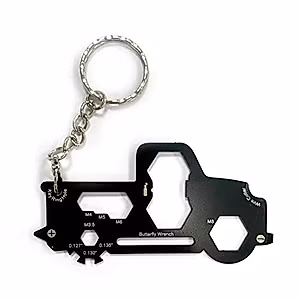 19 in 1 Pickup Truck - Survival Pocket Credit Card Tool Wallet Multitool - Bottle Opener Keychain EDC Multi Use Tool - Useful Cool Tools and Gadgets for Men Husband Stocking Stuffers Small Multitools