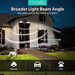 Battery-Operated Motion Sensor Outdoor Lights-Battery Powered Led Flood Lights with Detector-Wireless Waterproof Security Spotlight Activated Outside House Garage Porch Shed Yard Exterior Indoor Light