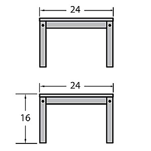 Highwood AD-DSST1-WHE Adirondack Side Table, White