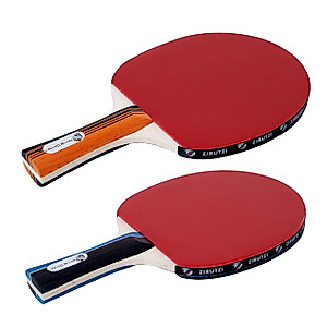 ZIRUTZI Table Tennis Set with Retractable Ping Pong Net for Any Table - Ping Pong Paddles Set of 4-6 Ping Pong Balls - 1 Portable Ping Pong Set Case - Complete Ping Pong Set to Play Anywhere