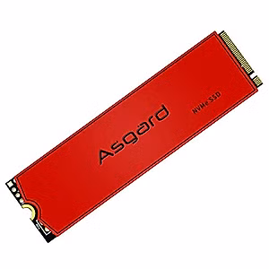 Asgard AN3+ 1TB NVMe SSD M.2 - PCIe Internal Solid State Drive for Computer Motherboards, Gaming CPU Hard Drives with Intel and 3D NAND Flash Technology in Red Heat