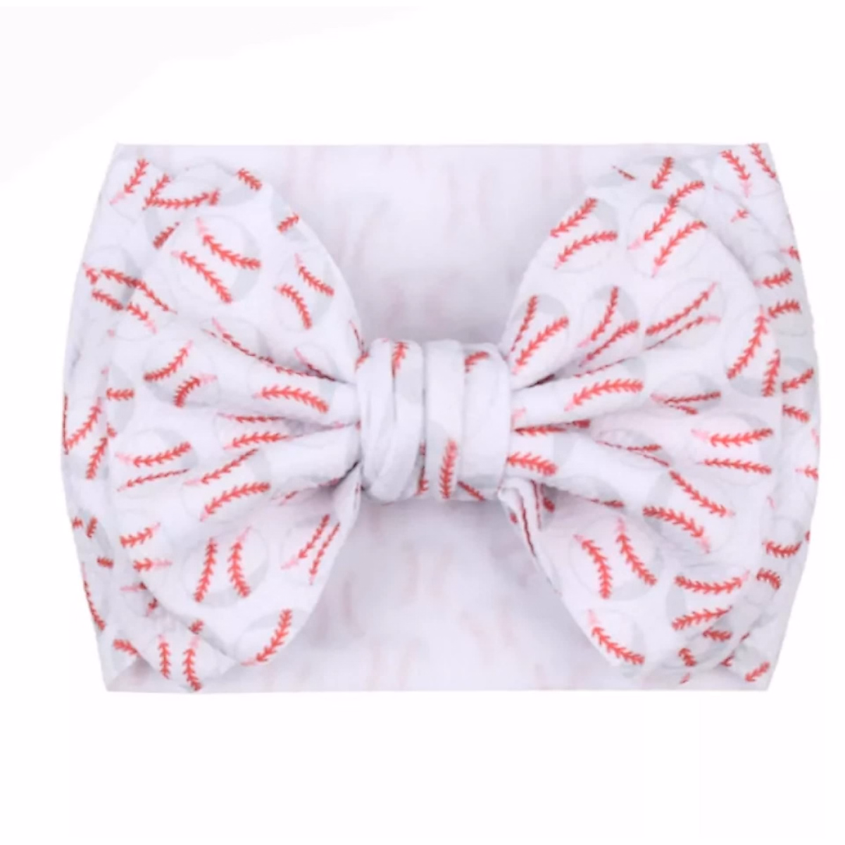 J&J Boutiques Baseball 7'' Bow Headwrap