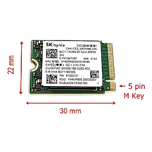Oemgenuine OEM 256GB M.2 PCI-e NVME SSD Internal Solid State Drive 30mm 2230 Form Factor M Key Steam Deck