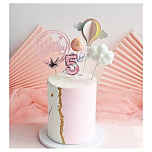 Birthday Candles Number 8,Pink Glitter Happy Birthday Cake Candles Handmade Sequin Numeral Candle
