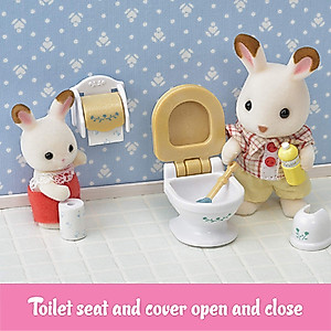 Calico Critters Country Bathroom Set - Toy Dollhouse Furniture and Accessories Set for Ages 3+