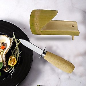 liuweihui 2024 Newest Oyster Knife Shucker Set, Oyster Opener Tool, Oyster Shucking Clamp Seafood Tools，1 oyster knife， (1#), medium size