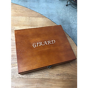 WE Games Custom Engraved Wooden Shut The Box Game with Lid