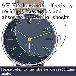 Puccy 3 Pack Tempered Glass Screen Protector, compatible with TAG Heuer Connected SBR8A80.EB0259 Protectors Guard