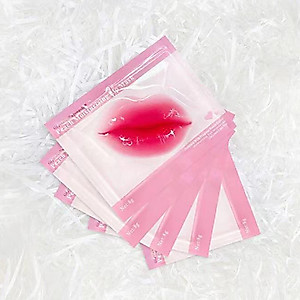 NIYET 30 pieces of Moisturizing Collagen Crystal Lip Mask - Anti-Ageing & Anti Chapped, Reduce lip Wrinkles, Fade Lip Color, Make Skin Smooth And Firm Collagen Lip Pieces (Rose)
