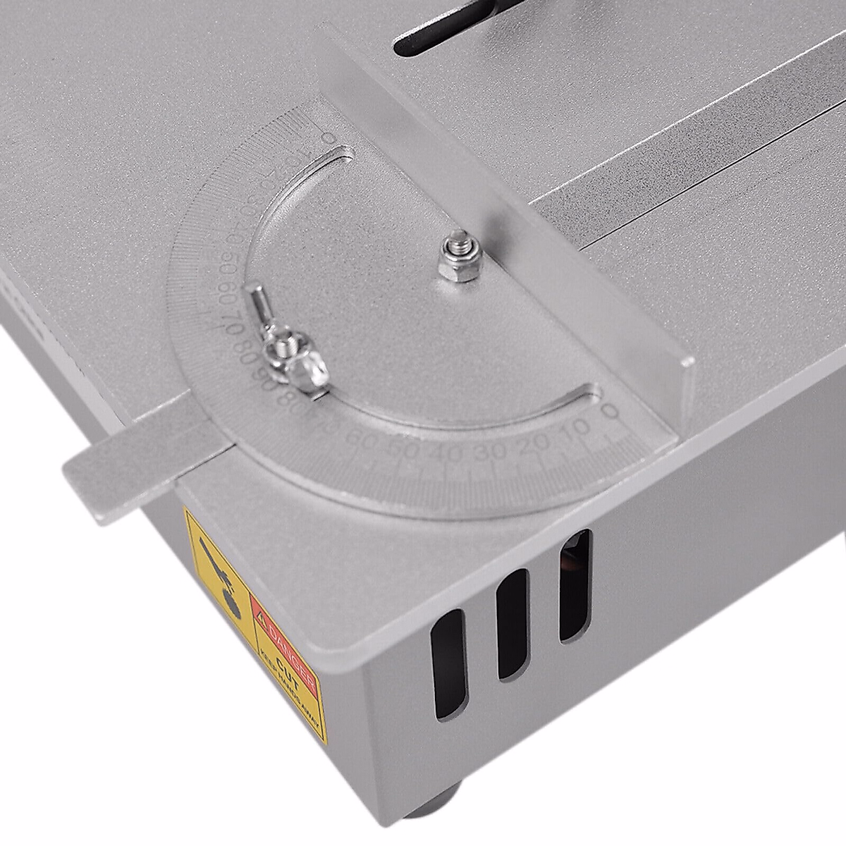 Bachin Mini Hobby Table Saw Handmade Woodworking Bench Saw 1/2" Adjustable Cut Depth, Seven Speed Adjustable Power Supply, Small Hobby Table Saw for Miniature Wood Craft Cutting