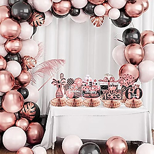 9Pcs 60th Birthday Decorations Men, Glittery Happy 60th Birthday Centerpieces for Tables Decorations for Women, Honeycomb Table Topper, Best Gifts for Sixty Years Birthday Party Decoration Supplies.