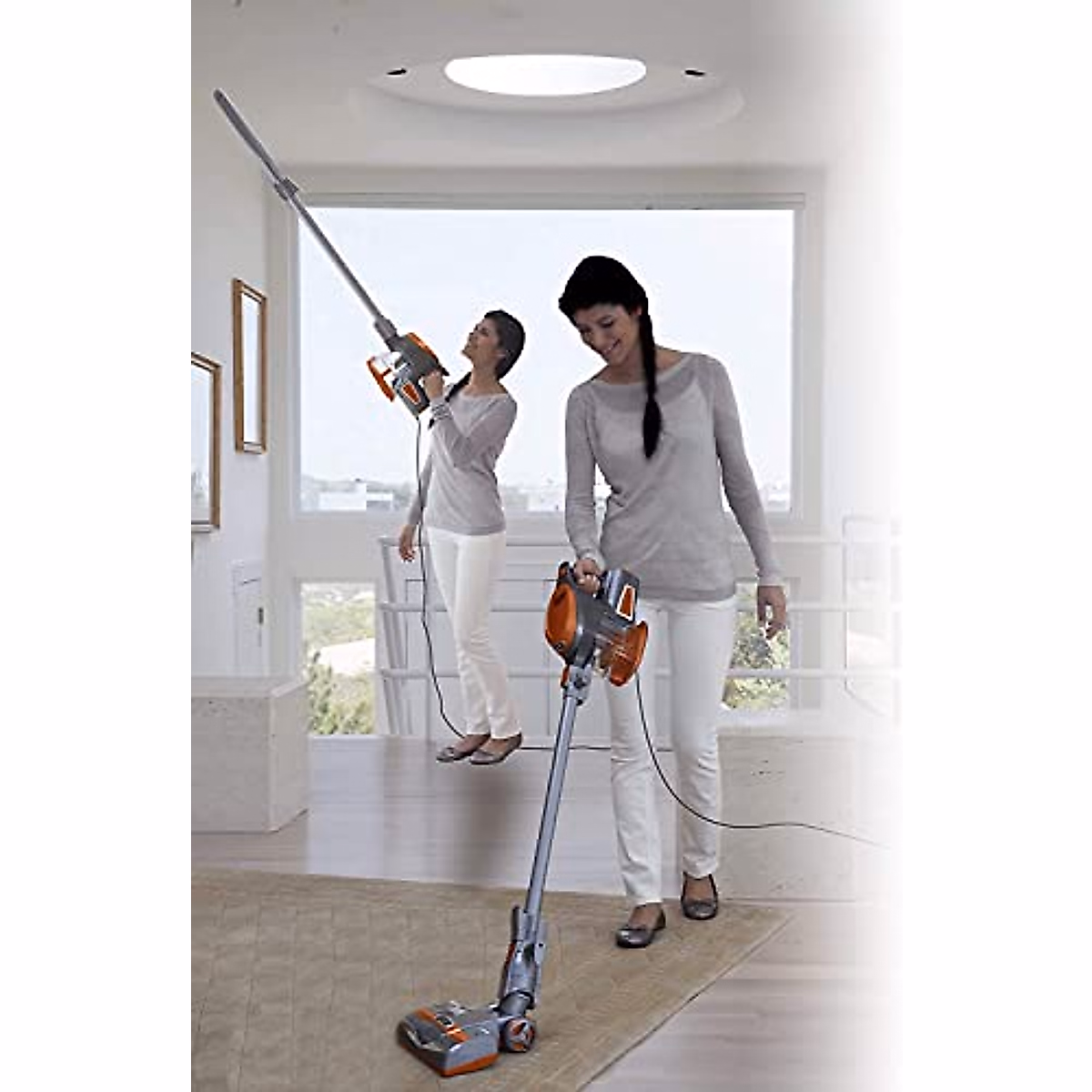 SharkNinja HV301 Rocket Stick Vacuum, Orange and Gray - Renewed, 1 Count (Pack of 1) (Renewed)