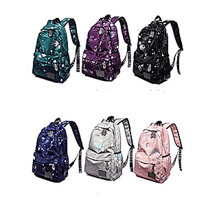 HUTVD 2023 Fashion Trend Junior High School Student Bag College Style Custom Logo Travel School Backpack (Purple, One Size)