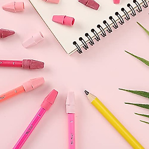 Mr. Pen- Pencil Erasers Toppers, 120 Pack, Pink Shades, Erasers for Pencils, Pencil Top Erasers, Pencil Eraser, Eraser Pencil, Pencil Cap Erasers, Eraser Caps, Eraser Tops, Pencil Topper Erasers