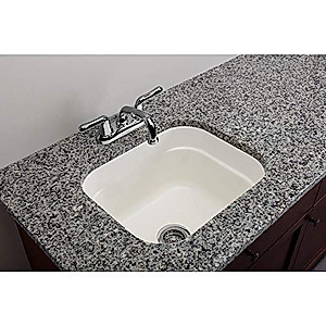 Mustee 2218 Vector 12 Gal Undermount Utility Sink, White