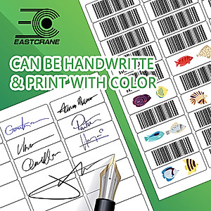 EastCrane 1" x 2-5/8" Printable Mailing Address Labels,3,000 Sticker Labels(100 Sheets),White Blank Labels for Laser/Inkjet Printer,Permanent Adhesive Name Labels,FBA Labels