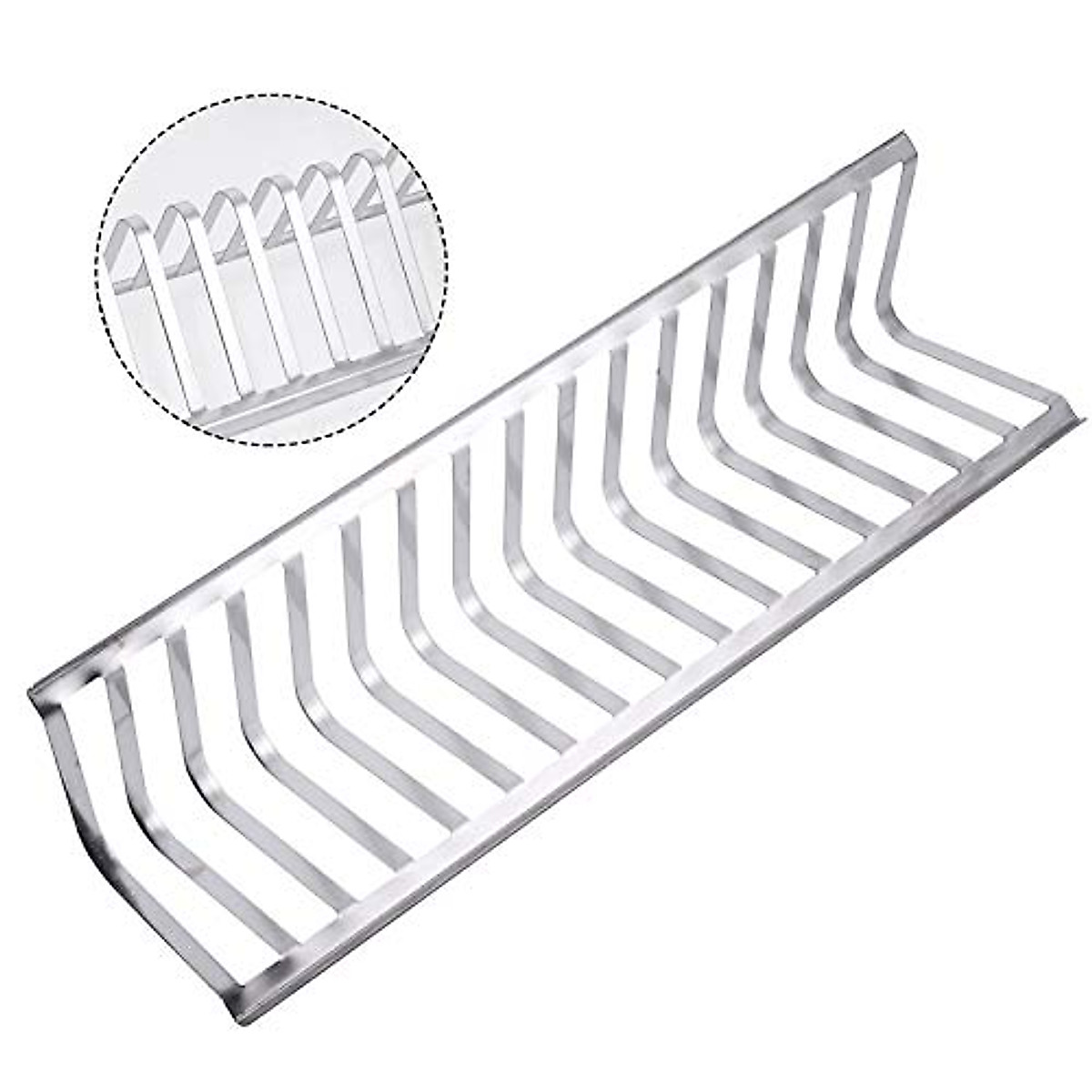 UPKOCH 3 pcs Hiking Rack Portable Smoker Garden Roasting Fish Barbeque Racks Stainless BBQ or Grid Travel Parties Grate Folding Foldable for Non Standing Stick Cookware Rib Picnic Silver