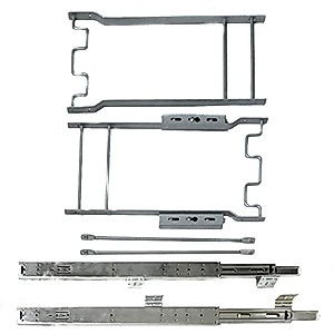 Laurey 90102 35L Single Bin System Rollout Trash Can, White