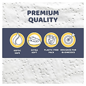 Papernet Toilet Tissue 48 Single Rolls with 400 Premium Quality Sheets per roll | Compatible with Universal Dispensing System | 2 ply 400 sheets 4.1” x 4.0”